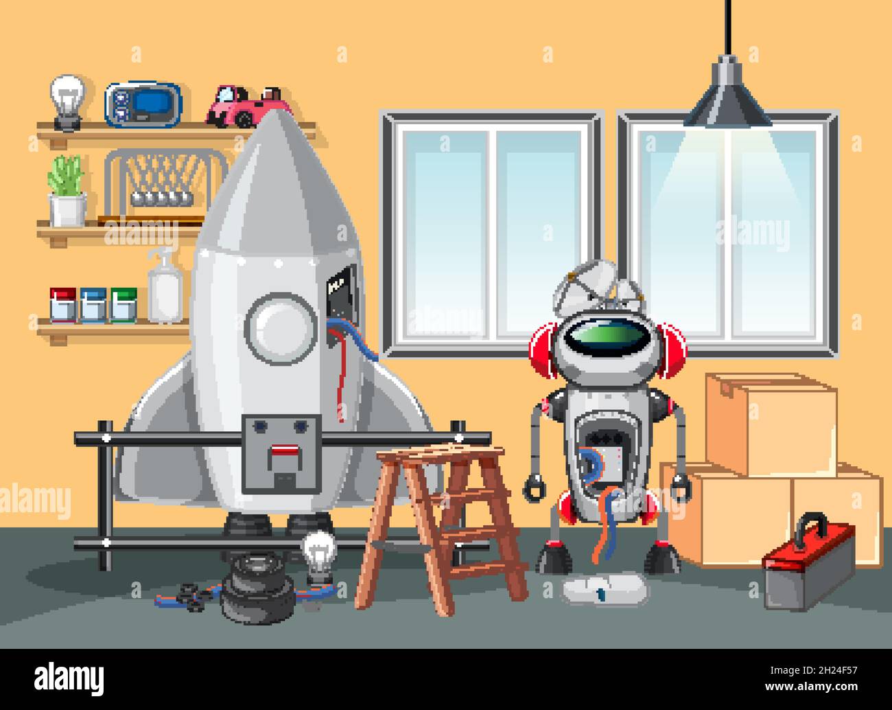 Children play tools Stock Vector Images - Alamy