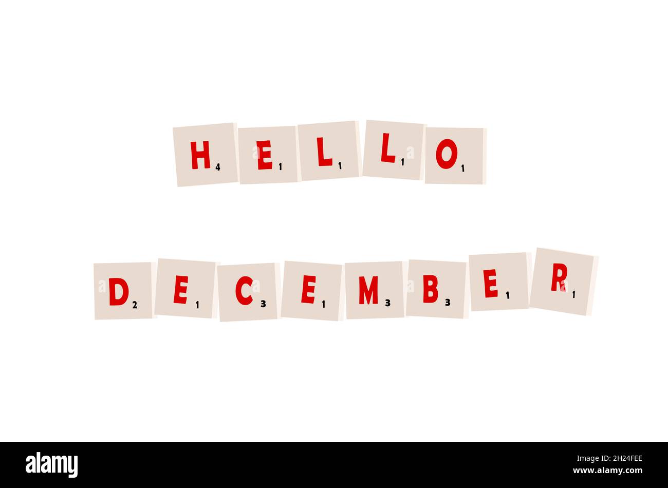 Hello december hi-res stock photography and images - Alamy