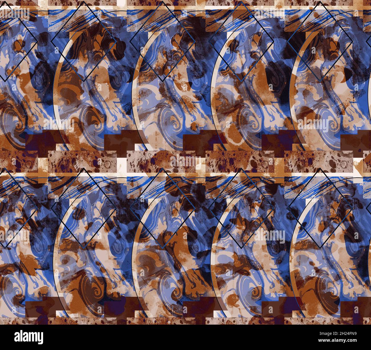 modern mixed print pattern, textile design Stock Photo - Alamy