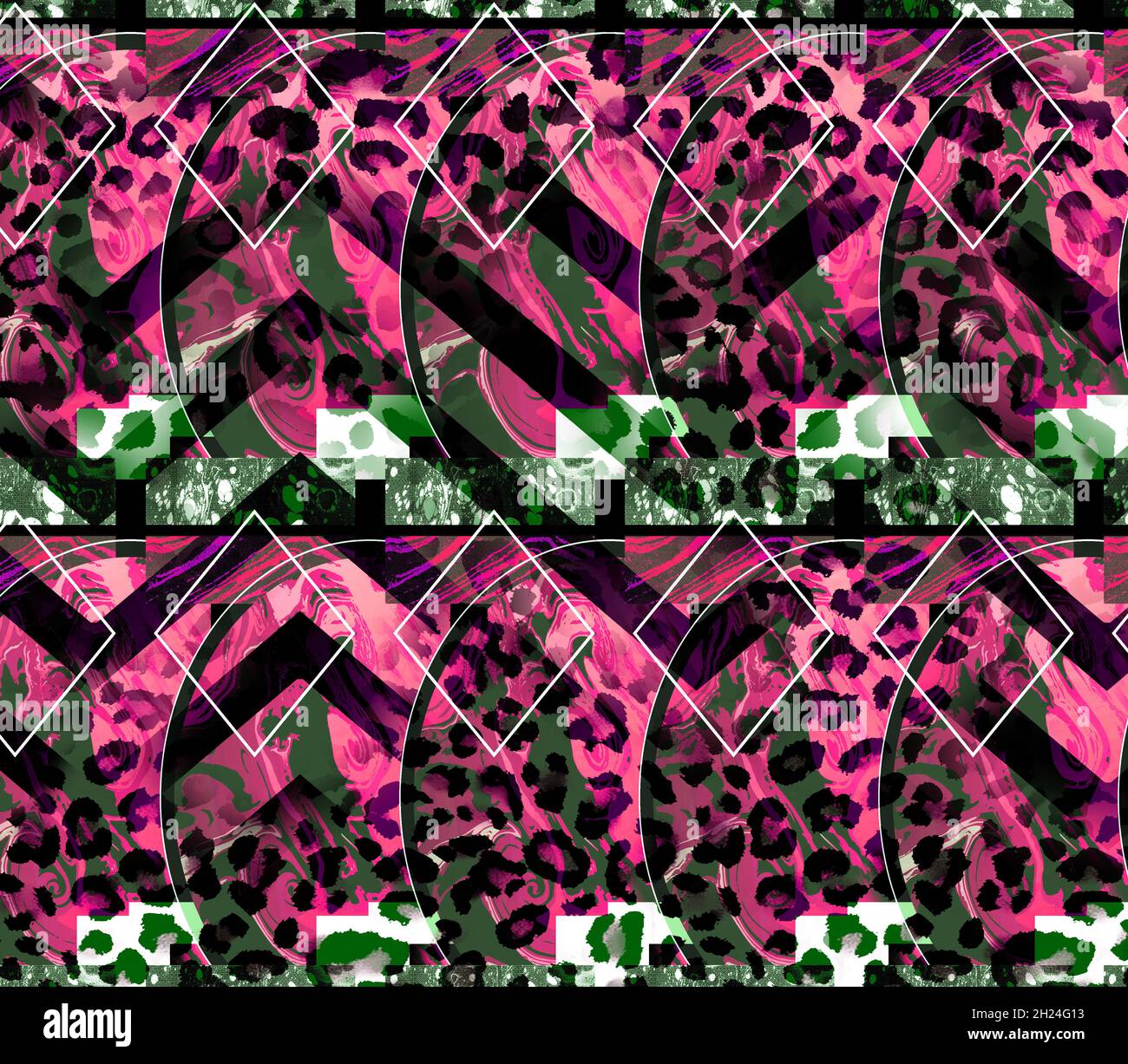 modern mixed print pattern, textile design Stock Photo - Alamy