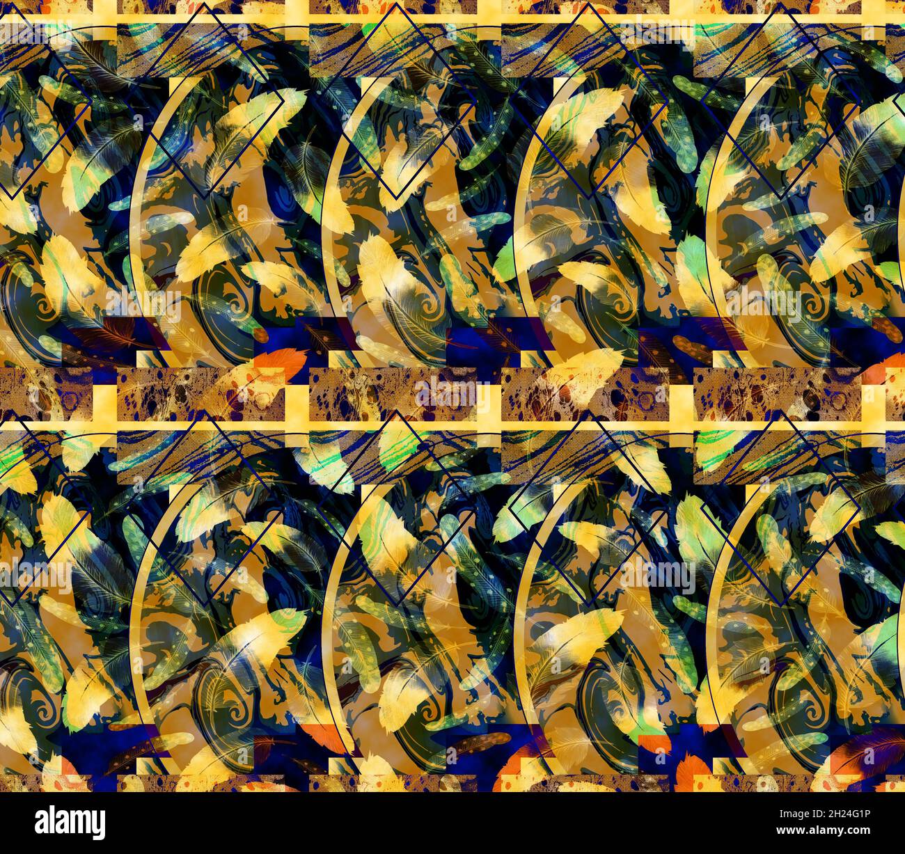 modern mixed print pattern, textile design Stock Photo - Alamy