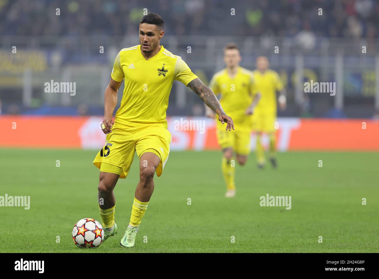 Cristiano of FC Sheriff Tiraspol in action during the UEFA Champions ...