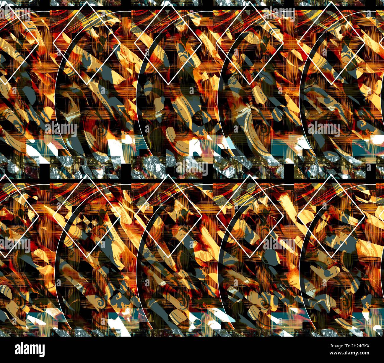 modern mixed print pattern, textile design Stock Photo - Alamy