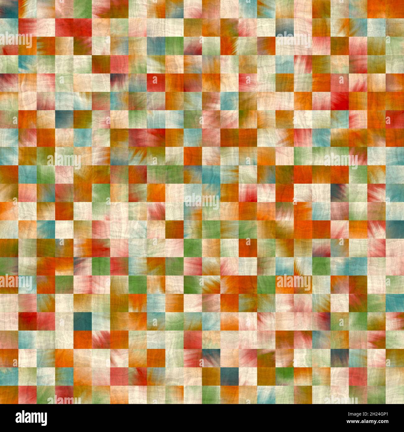 Seamless square tile faux wall mosaic pattern for surface design and ...