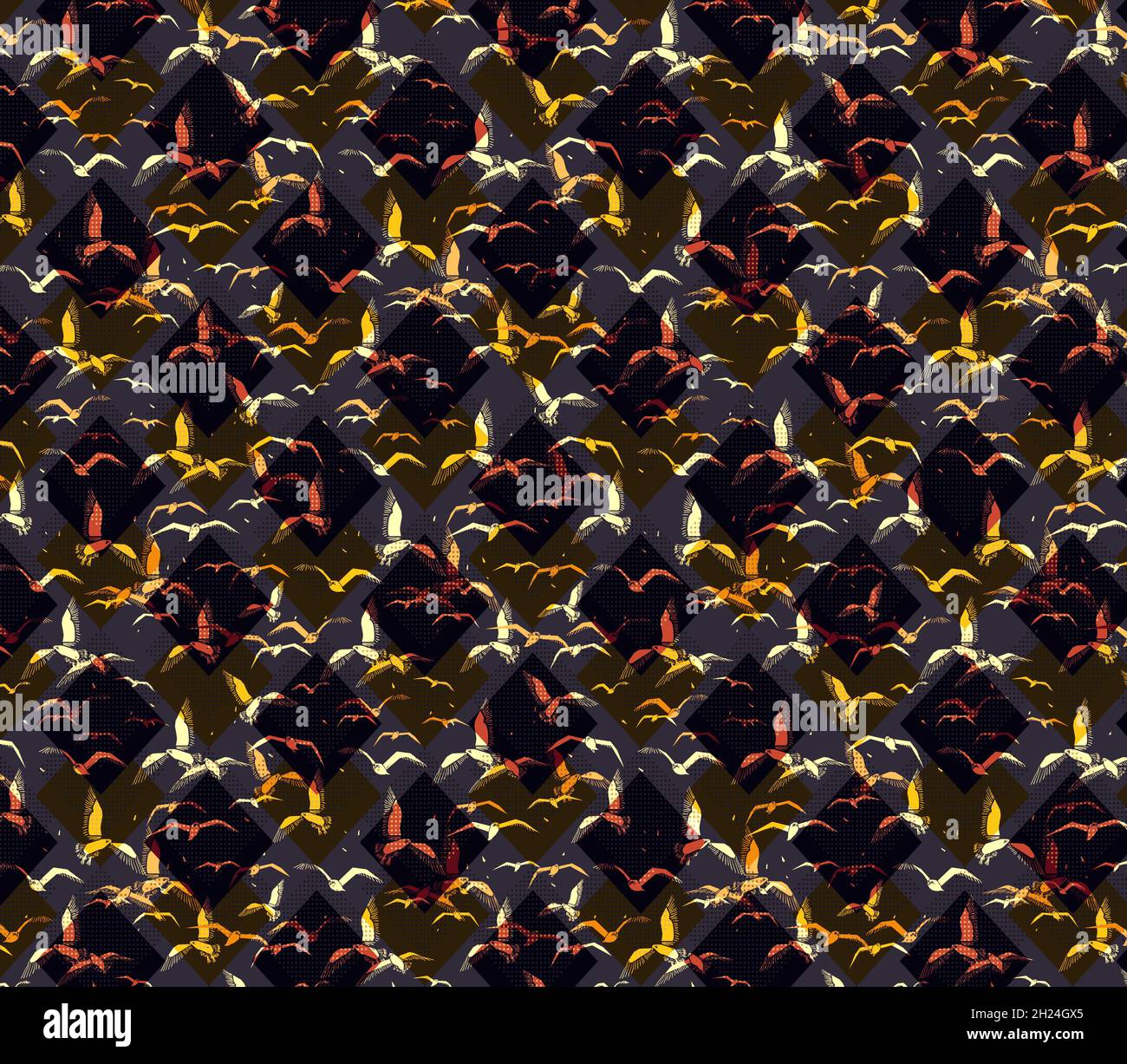 modern mixed print pattern, textile design Stock Photo - Alamy