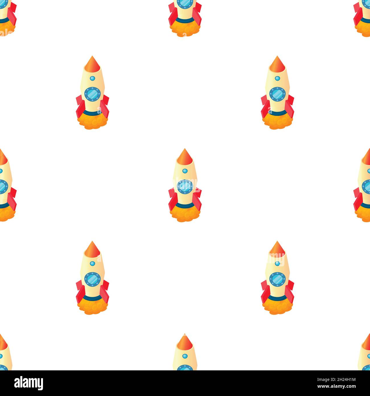 Rocket with two portholes pattern seamless background texture repeat ...