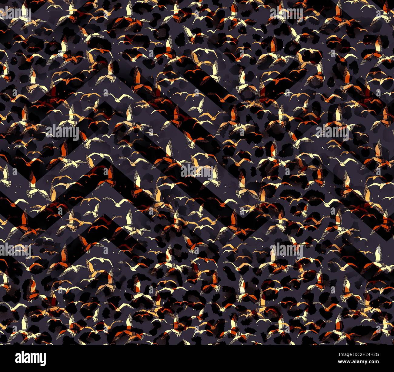 modern mixed print pattern, textile design Stock Photo - Alamy