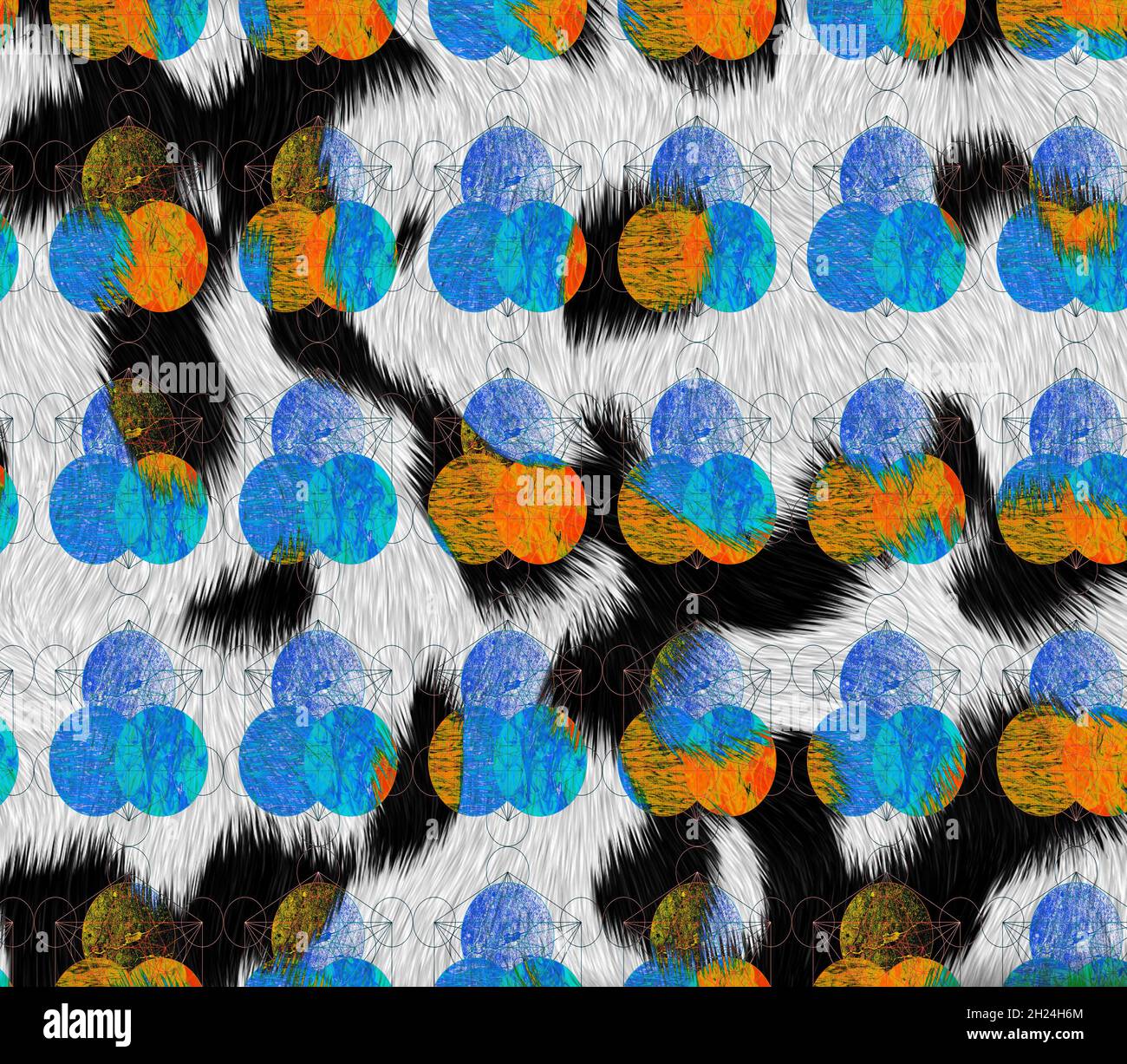 modern mixed print pattern, textile design Stock Photo - Alamy