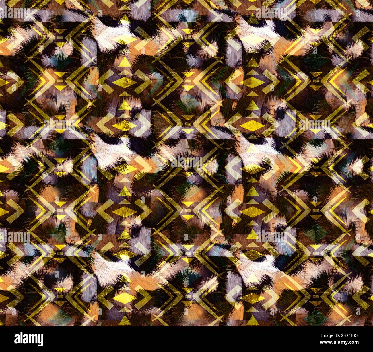 modern mixed print pattern, textile design Stock Photo - Alamy
