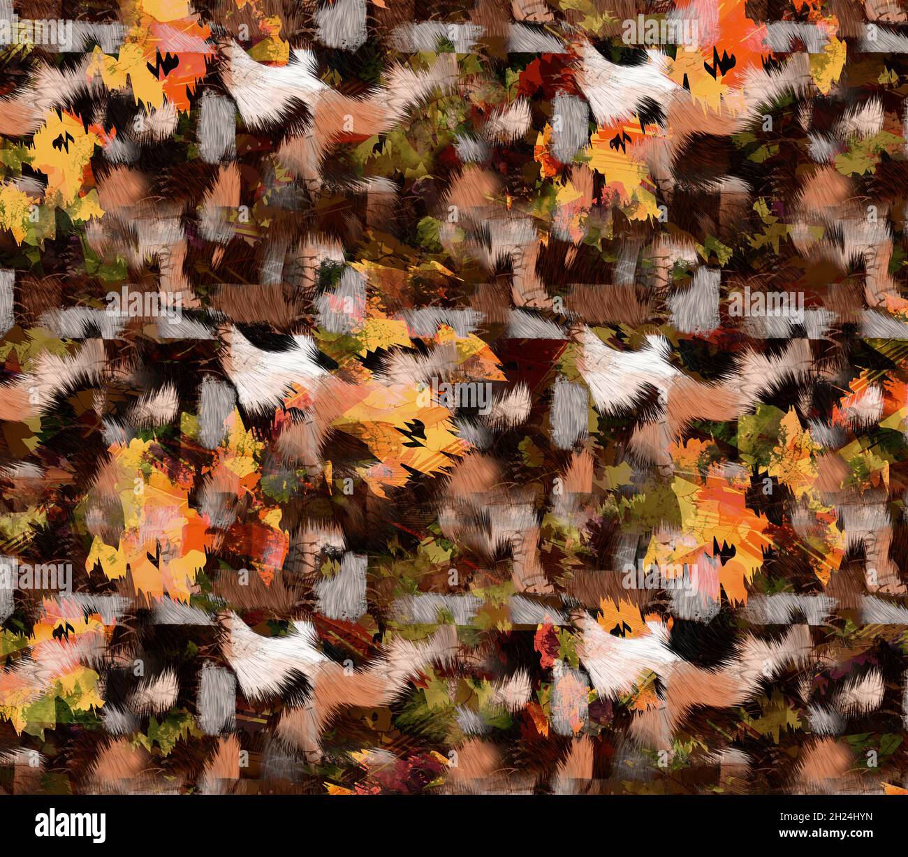 modern mixed print pattern, textile design Stock Photo - Alamy