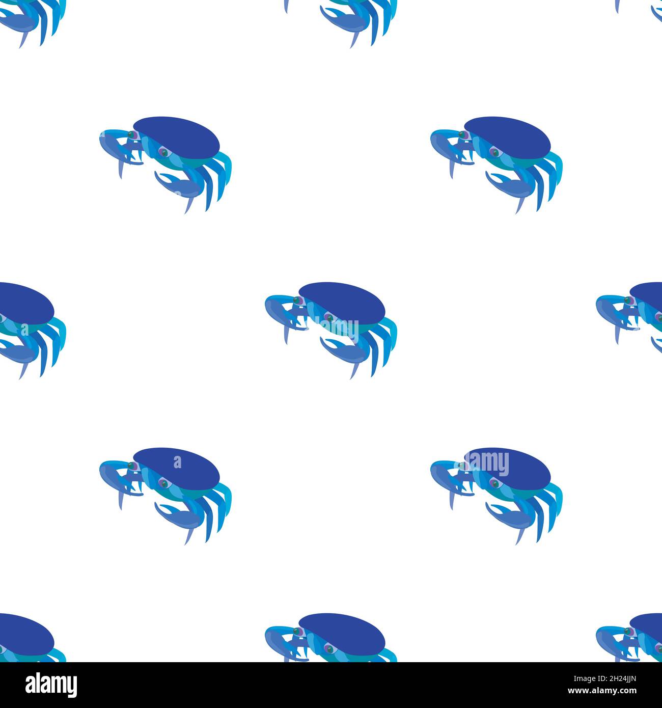 Blue crab pattern seamless background texture repeat wallpaper ...