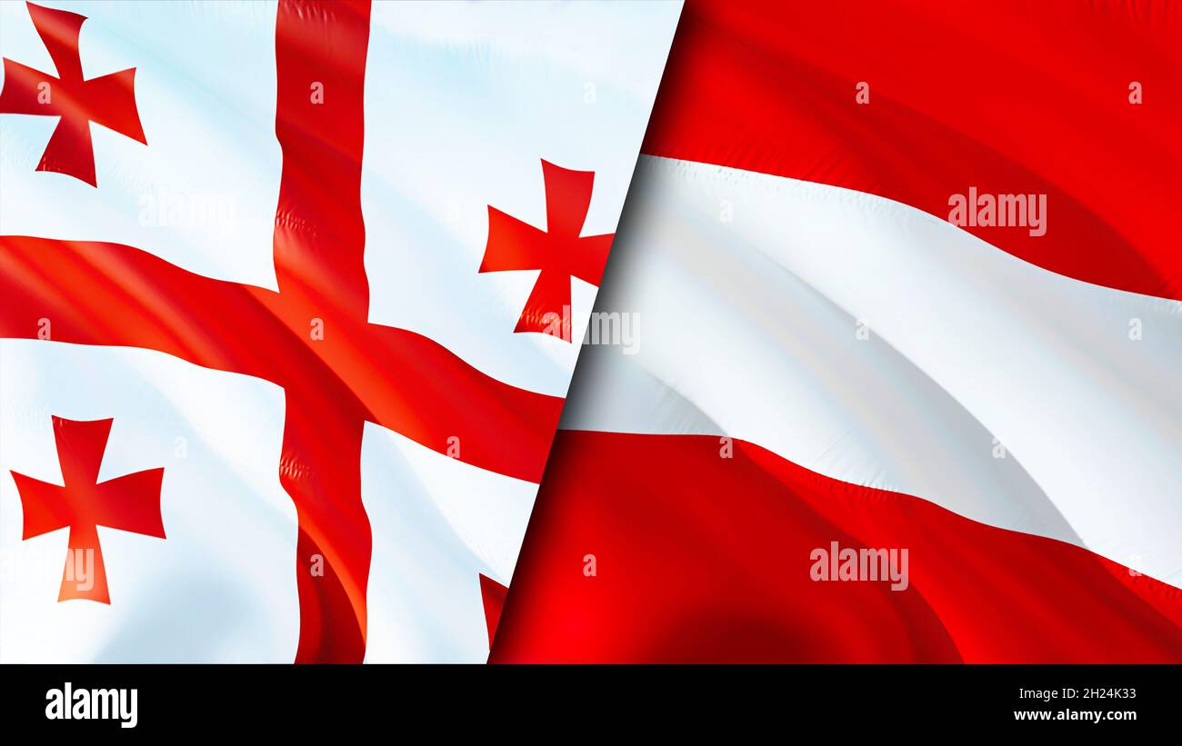 Georgia austria flag hi-res stock photography and images - Alamy