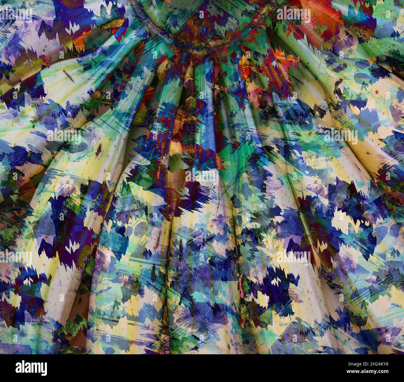 modern mixed print pattern, textile design Stock Photo - Alamy