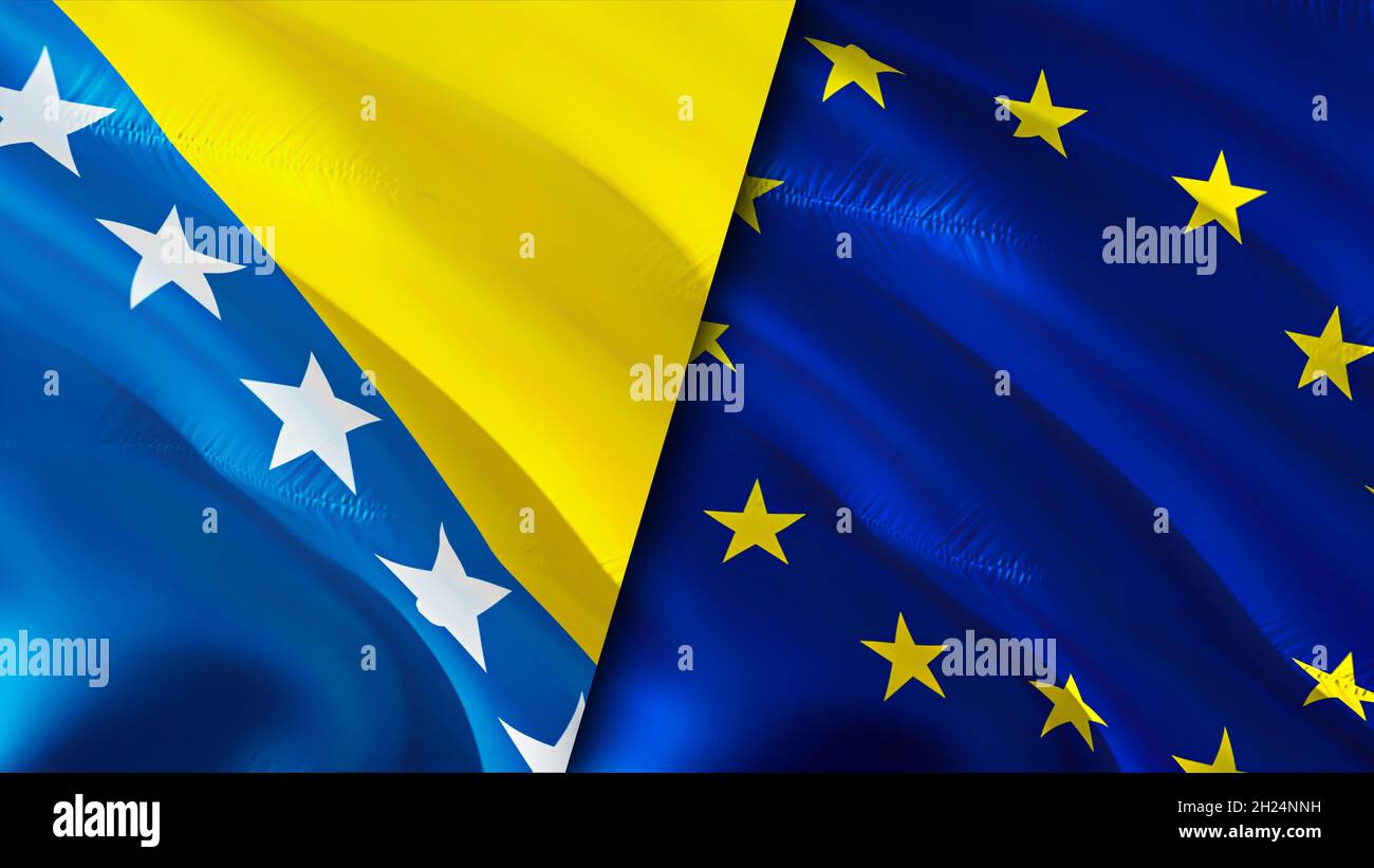 Bosnia flag european union hi-res stock photography and images - Alamy