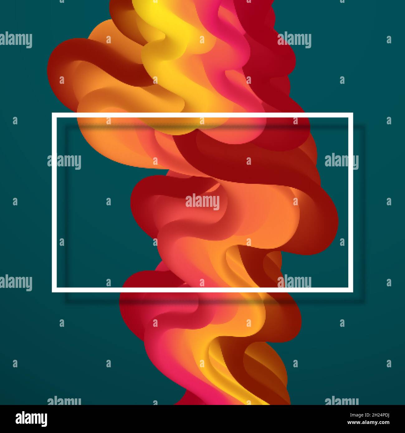 Modern colorful flow. Wave. Liquid form. Background color. Vector ...