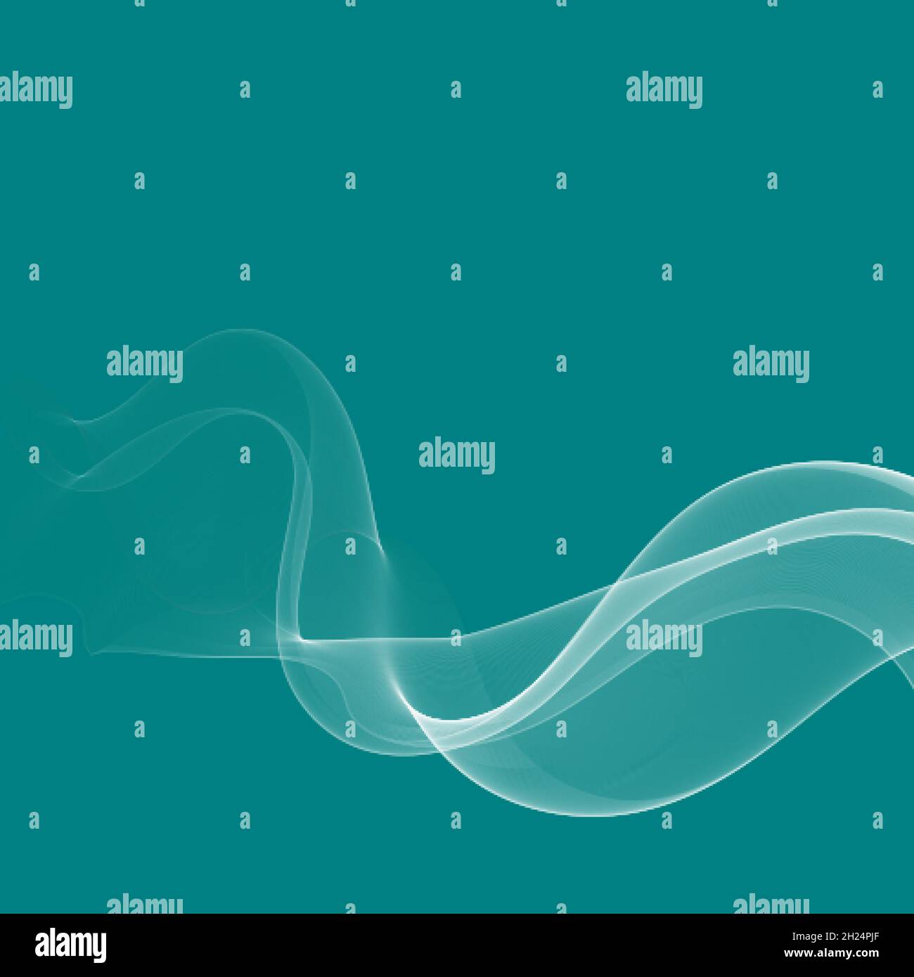 White abstract vector wave of transparent smoke. Smoky wave stream ...