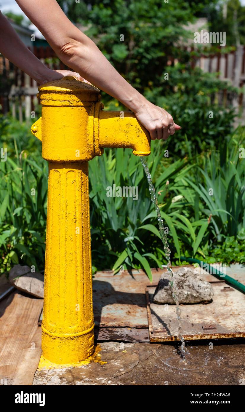 water column which is opened by pressing the lever. High quality photo ...
