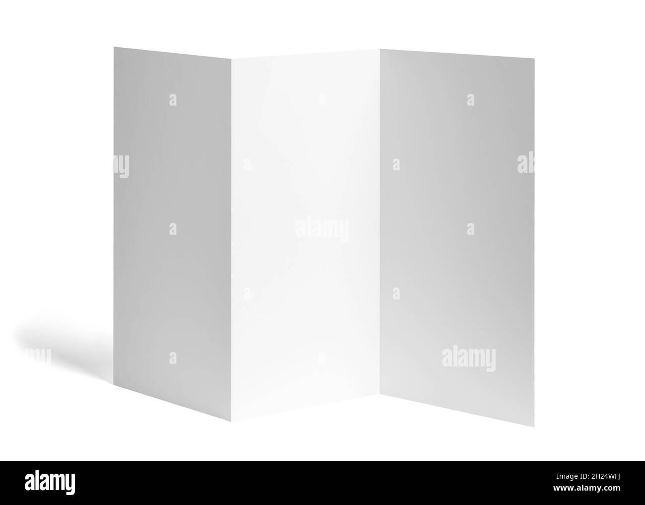 Blank folded brochure design hi-res stock photography and images - Alamy