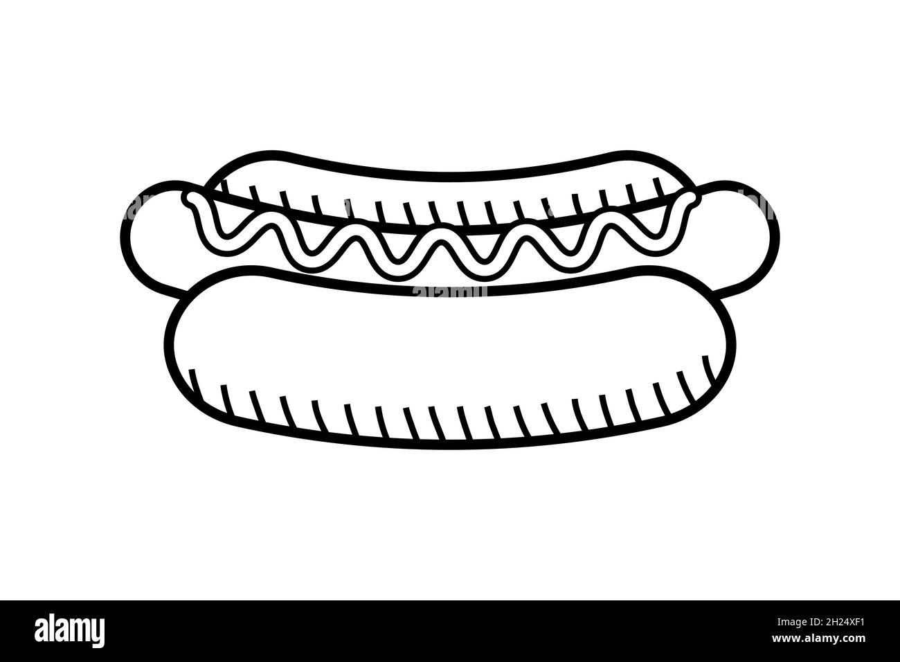 Hotdog Outline