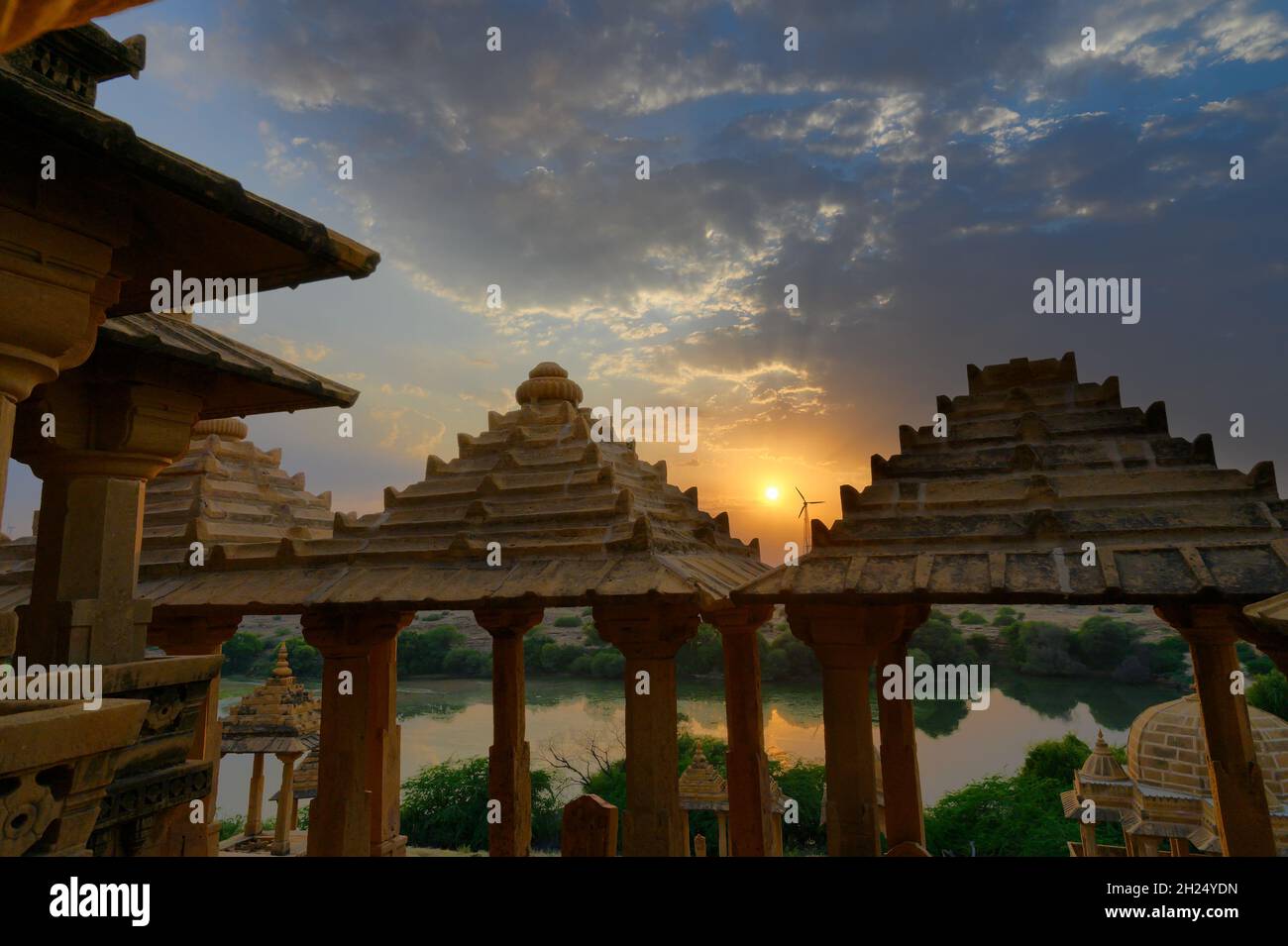 Beautiful sunset at Bada Bagh or Barabagh, means Big Garden,is a garden ...