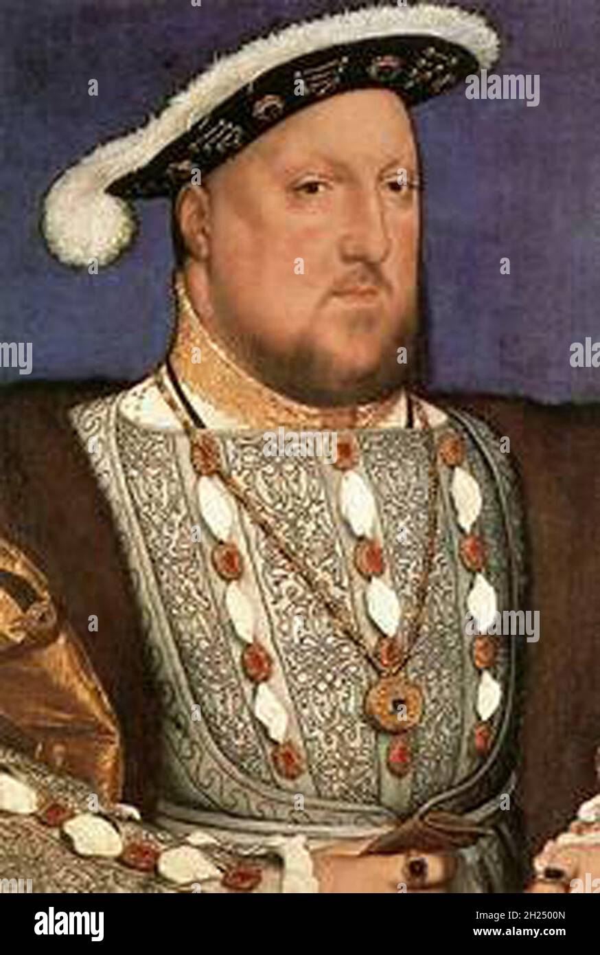 Portrait of Henry VIII or wife vintage painting Stock Photo - Alamy