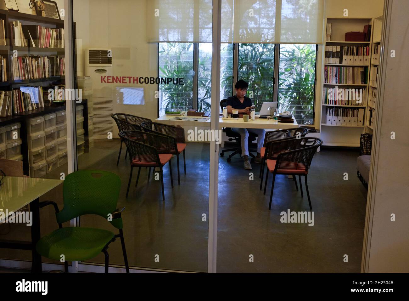 Kenneth Cobonpue, famous Filipino designer, at the design studio of the ...