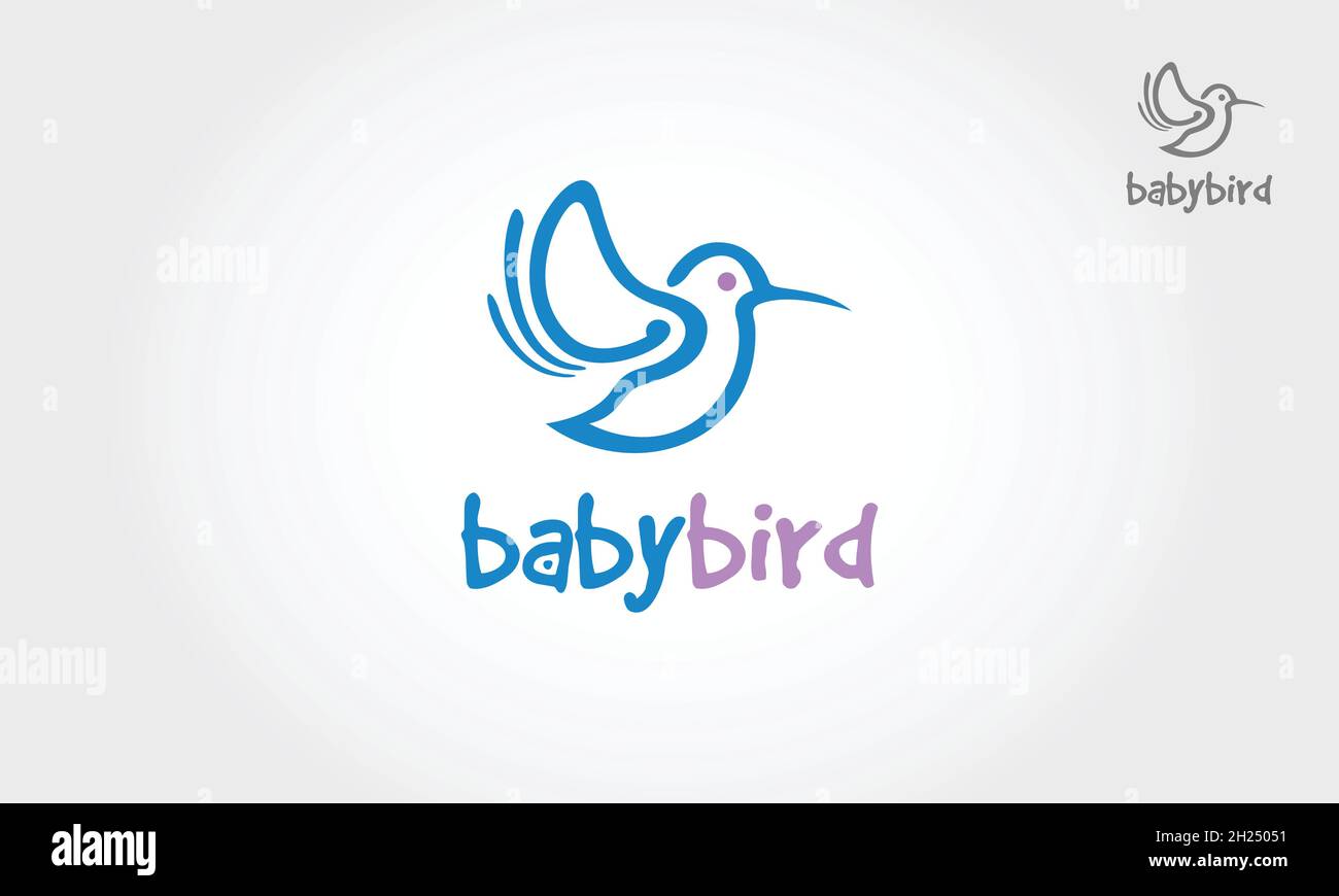 Baby Bird Vector Logo Template. Vector illustration for your design ...