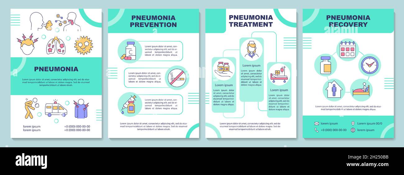 Pneumonia brochure template Stock Vector Image & Art - Alamy