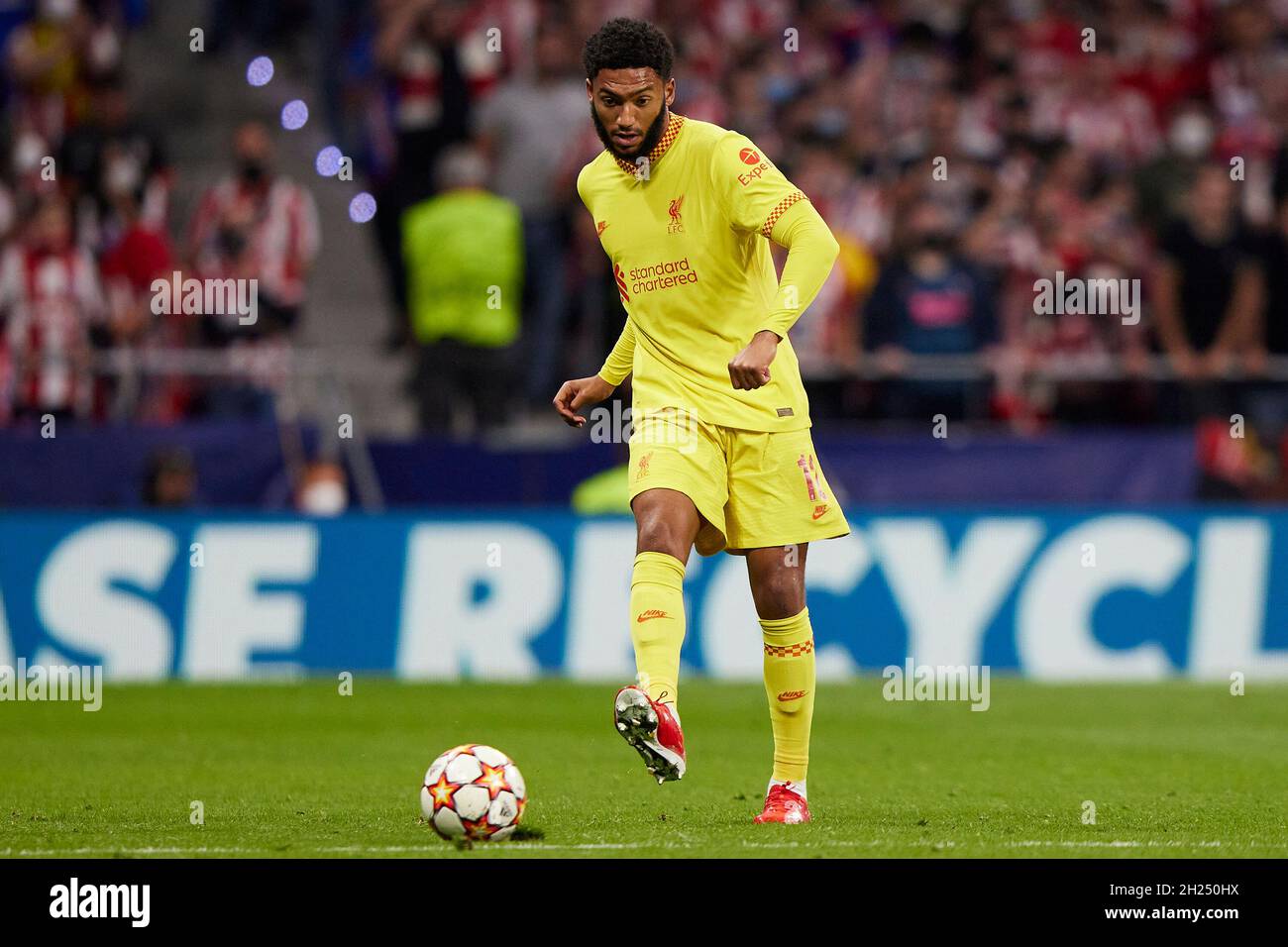 Madrid, Madrid, Spain. 20th Oct, 2021. JOE GOMEZ of Liverpool FC during ...