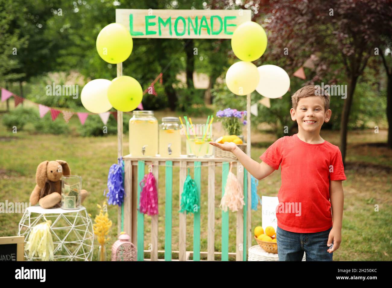 Boy Lemonade Stand