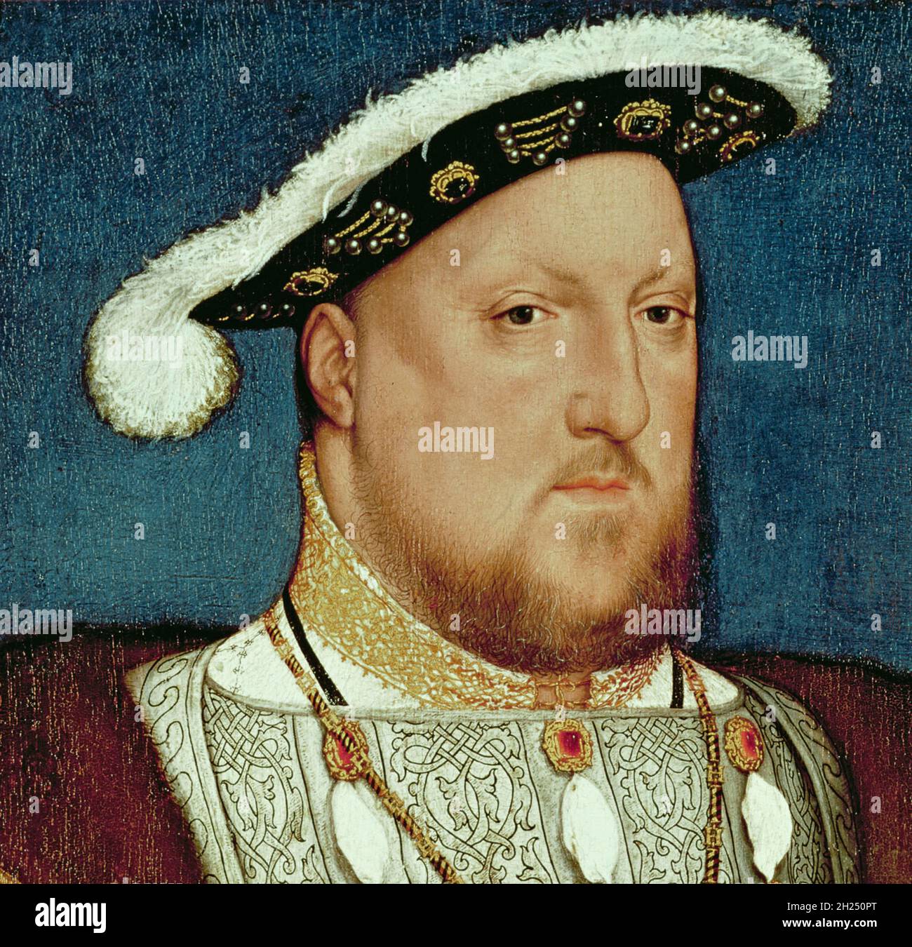 Portrait of Henry VIII or wife vintage painting Stock Photo - Alamy
