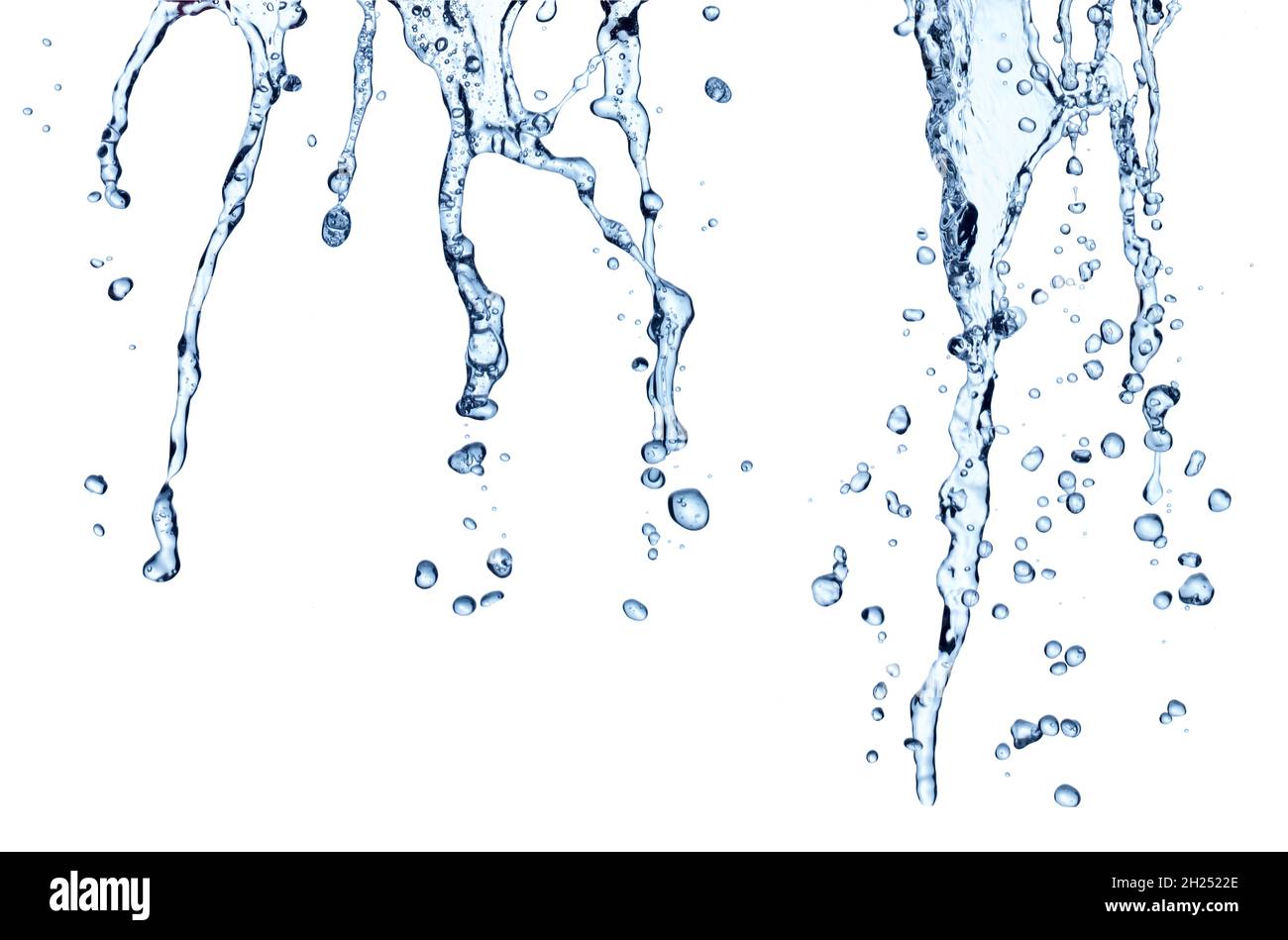 water splash drop blue liquid bubble Stock Photo - Alamy