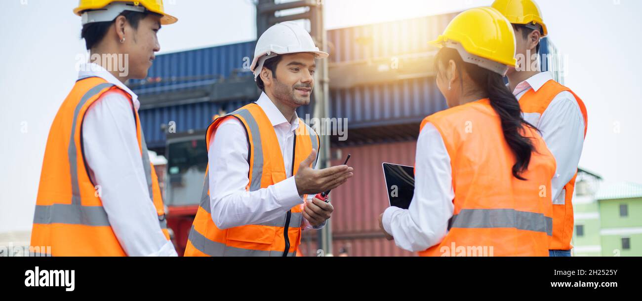 Manager leader engineer trainer control and plan working with colleague ...