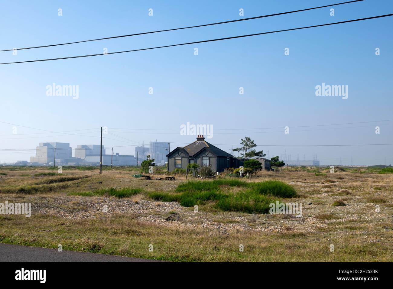 Small home cabin cottage house in the desert landscape near Dungeness ...