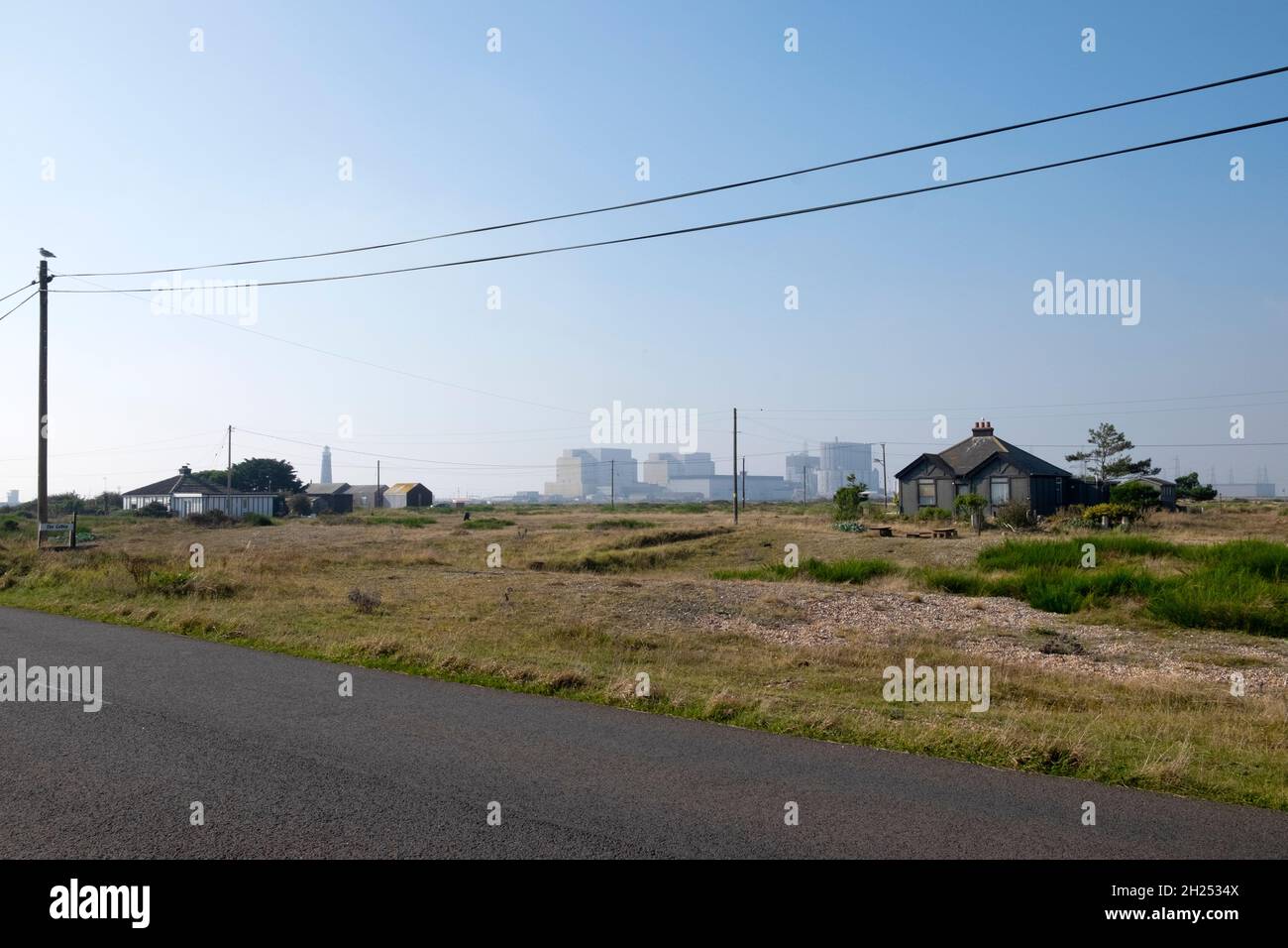 Small home cabin cottage house in the desert landscape near Dungeness ...