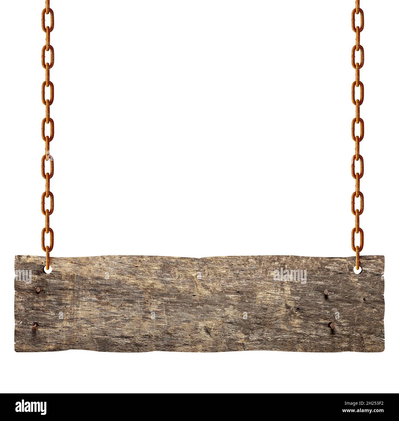 wooden sign chain ropesignboard signpost Stock Photo - Alamy