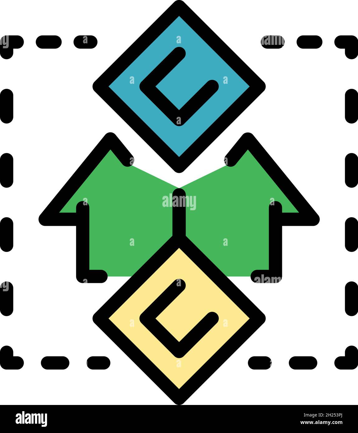 Franchise development icon. Outline franchise development vector icon ...