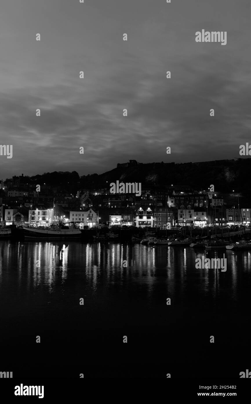 Lighthouses evening view Black and White Stock Photos & Images - Alamy