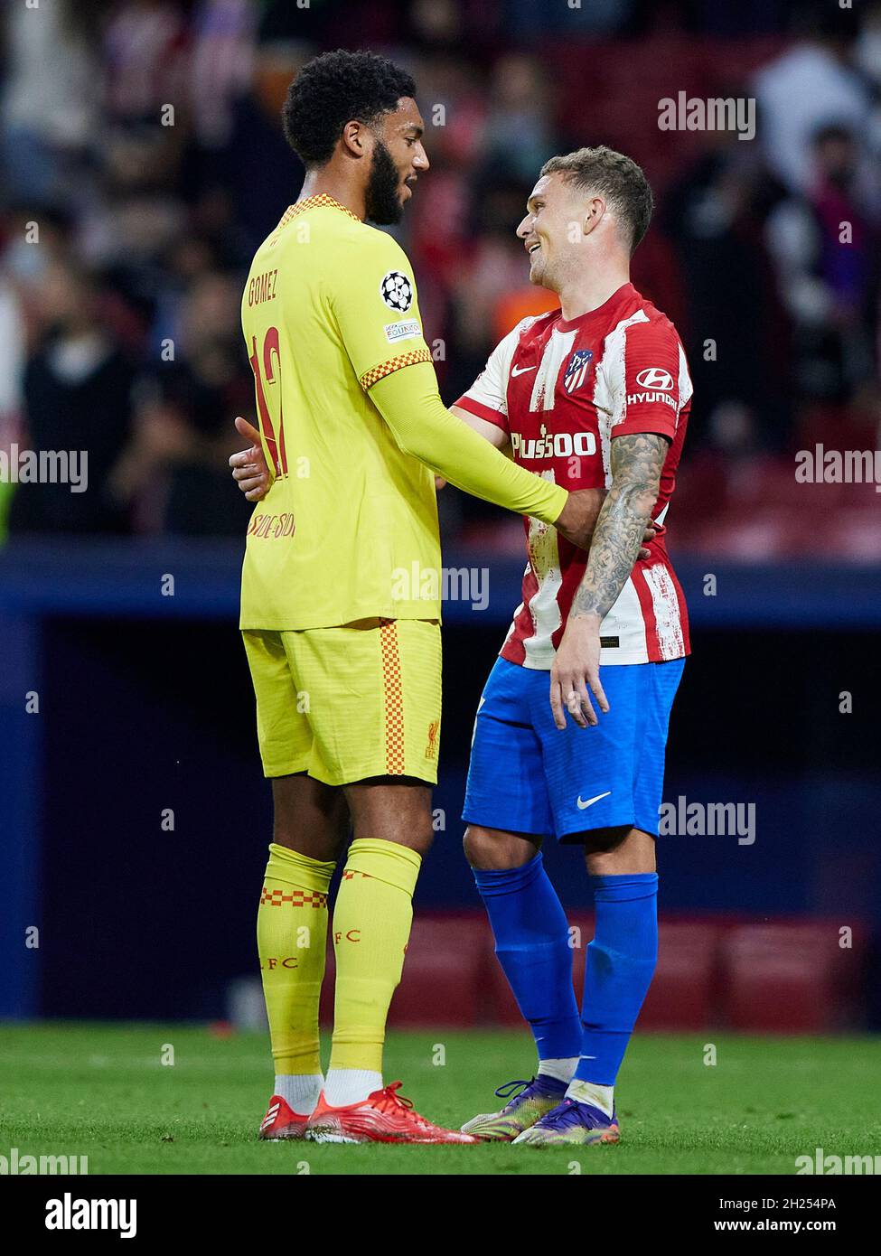 Madrid, Madrid, Spain. 20th Oct, 2021. JOE GOMEZ of Liverpool FC and ...