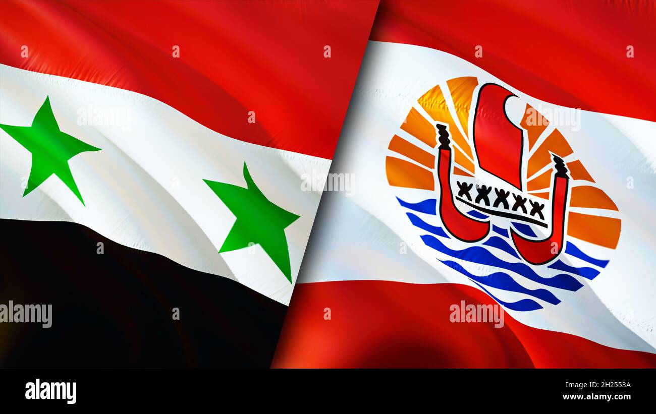 Syria french polynesia flag hi-res stock photography and images - Alamy