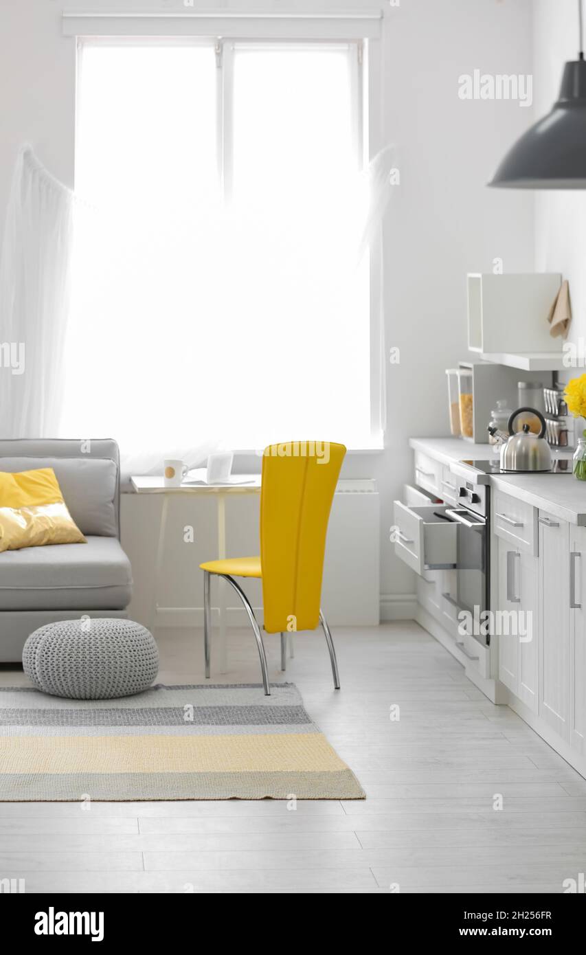 Stylish kitchen interior setting. Idea for home design Stock Photo - Alamy