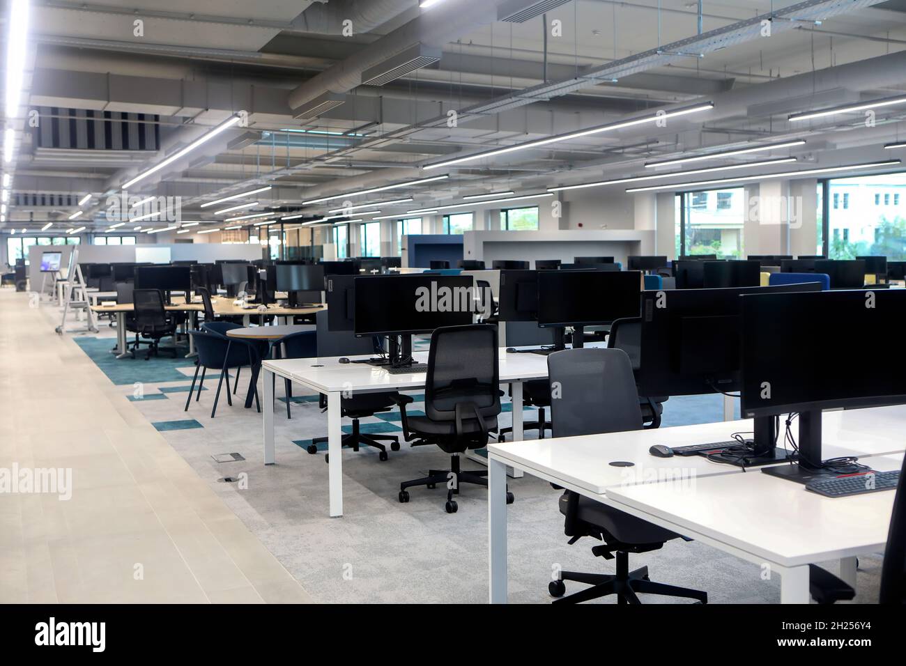 Thessaloniki, Greece,12 October 2021: Interior view of new Pfizer's ...