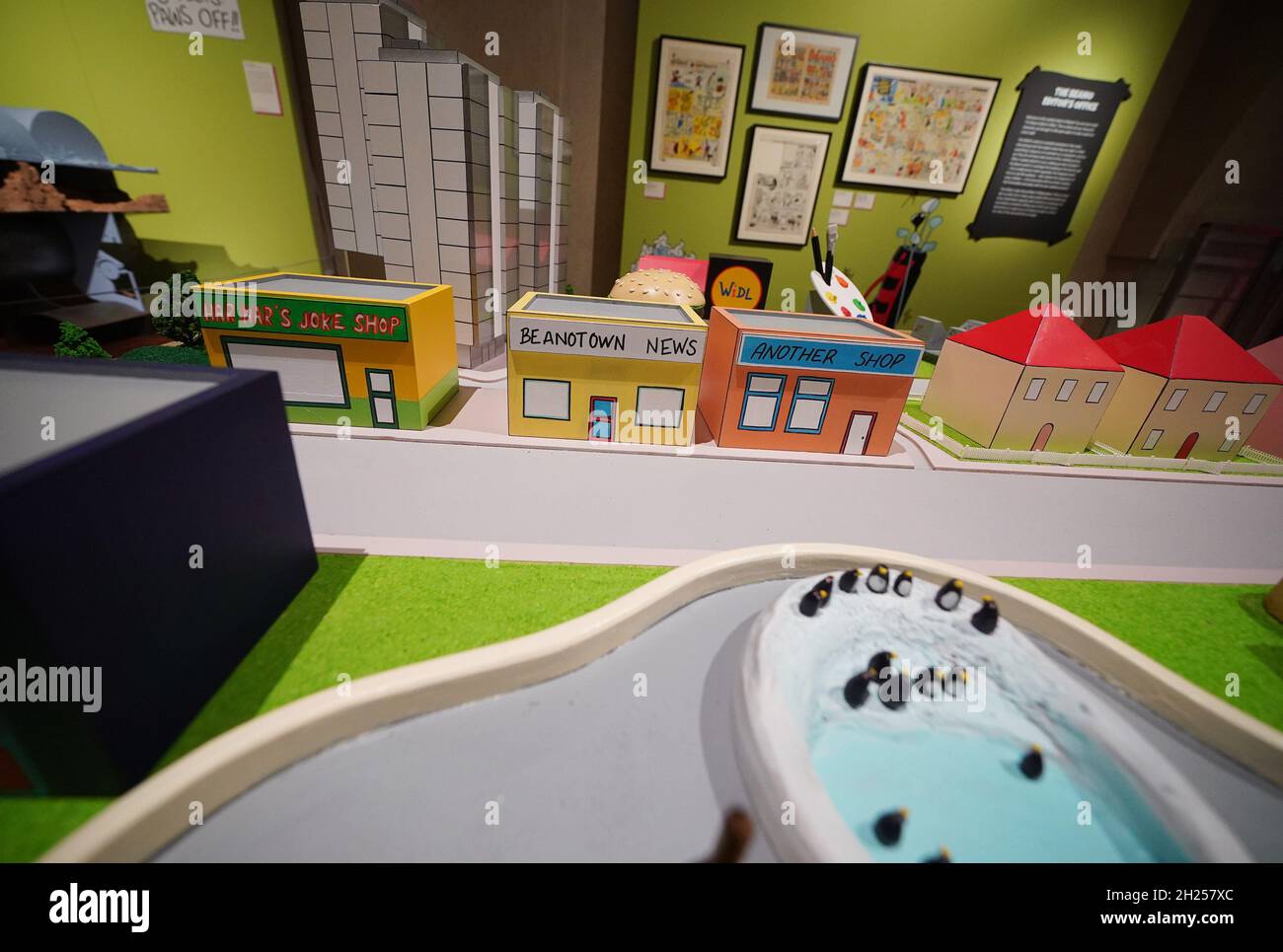 A model of Beanotown on display at Beano: The Art of Breaking the Rules ...