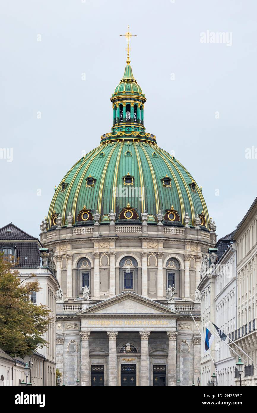 Fredericks Church at Copenhagen, Denmark, also known as Marble Church ...