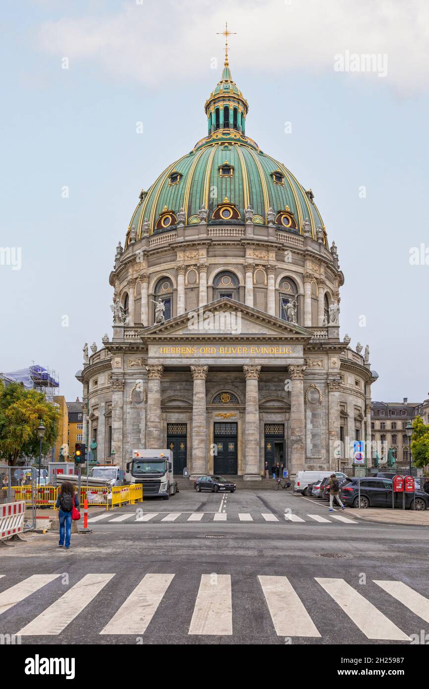 Fredericks Church at Copenhagen, Denmark, also known as Marble Church ...
