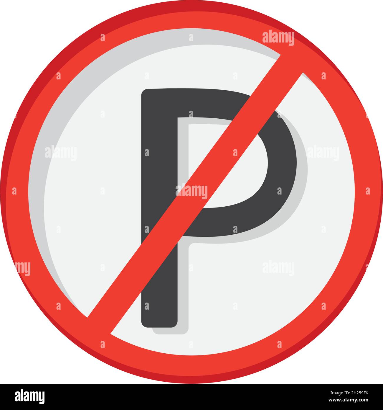 Parking prohibited signal Stock Vector Image & Art - Alamy