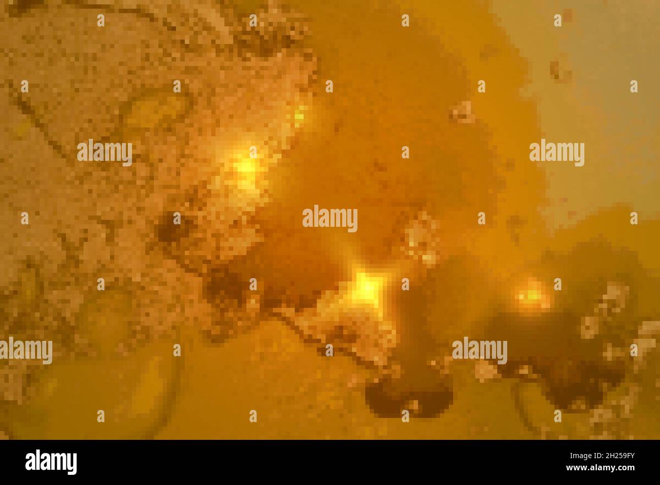 Amber and gold abstract background. Alcohol ink marble texture with ...