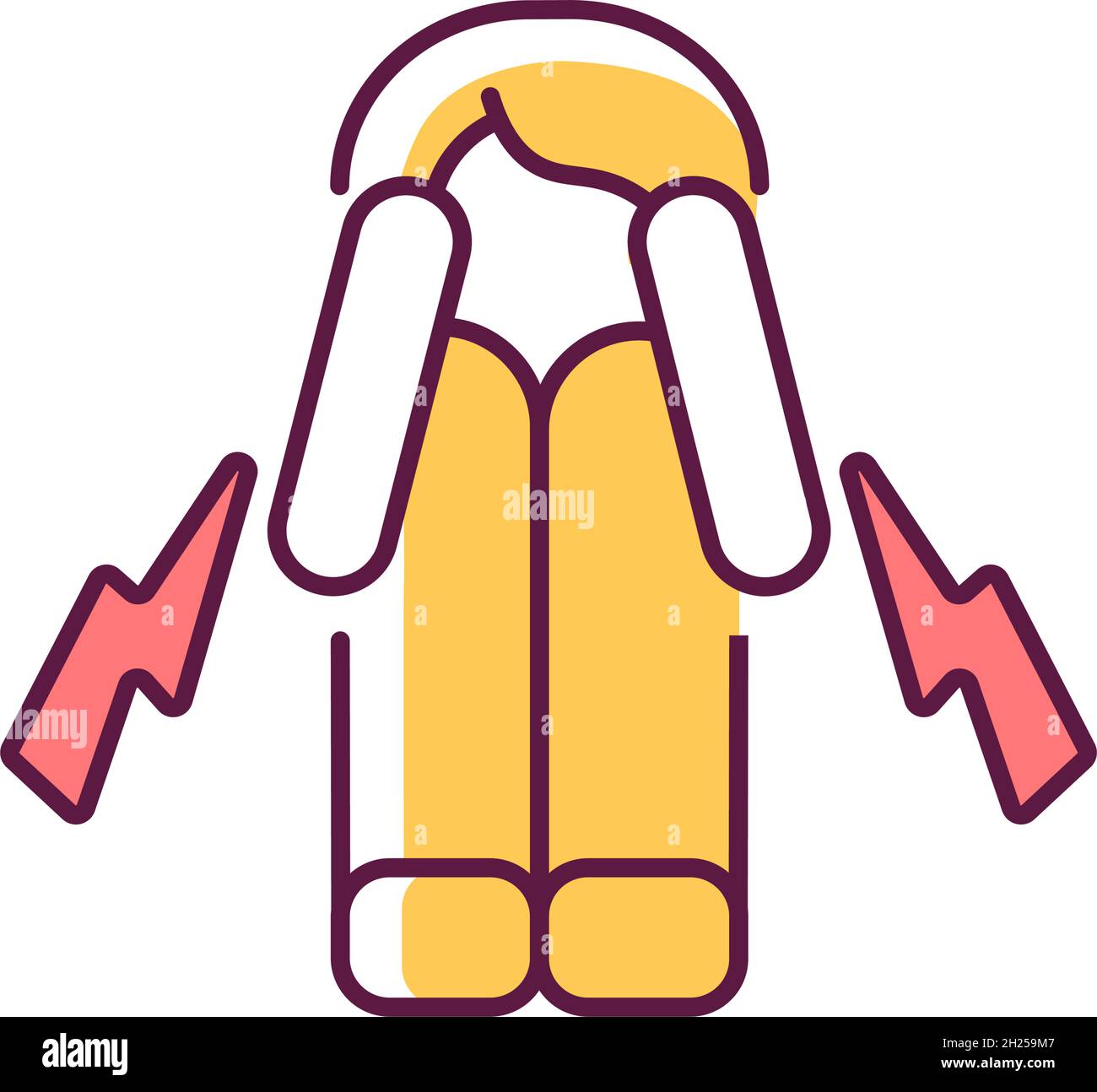 Panic attack RGB color icon Stock Vector Image & Art - Alamy