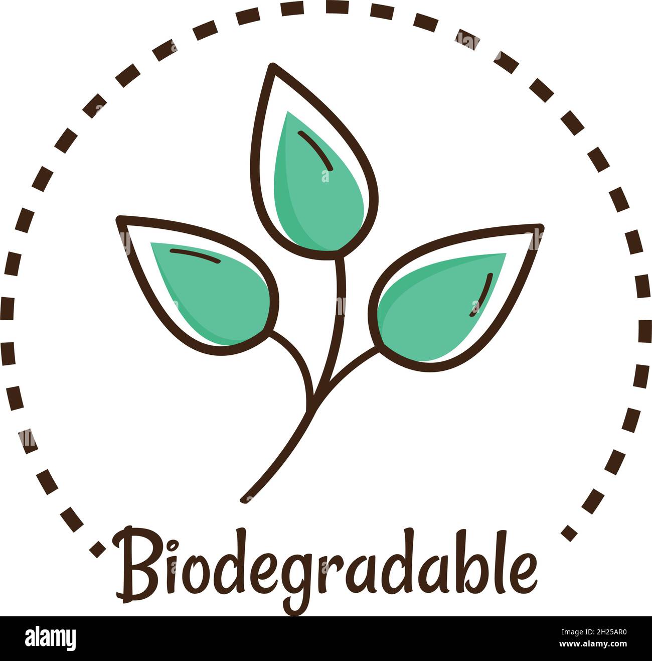 biodegradable product label Stock Vector Image & Art - Alamy