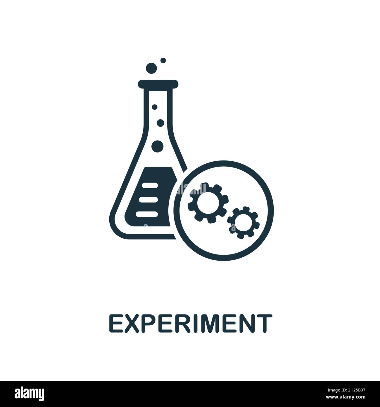 Experiment icon. Black sign from creative learning collection. Creative ...